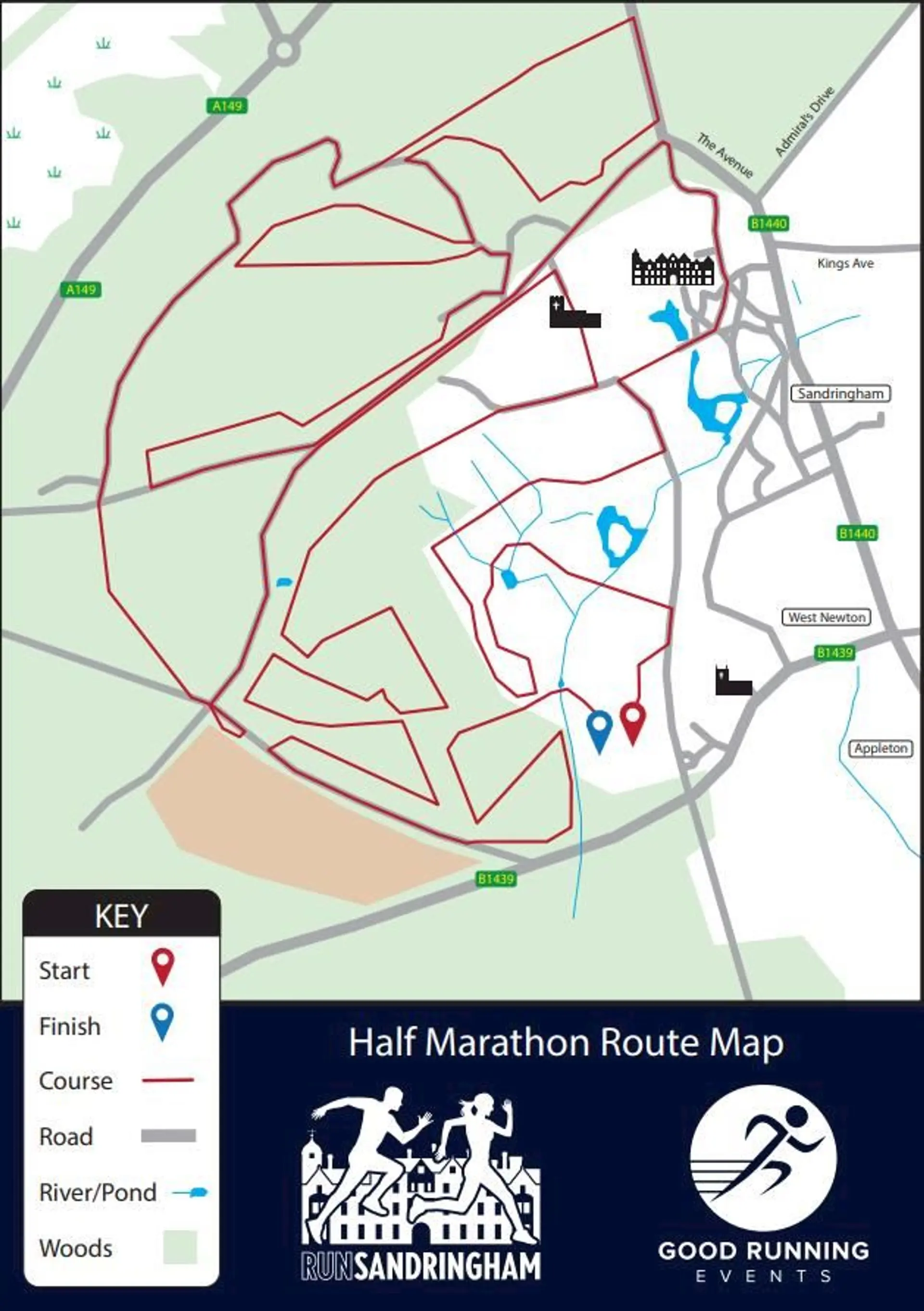 Run Sandringham Half Marathon, 16 Juni, 2024 (So.) | Ahotu