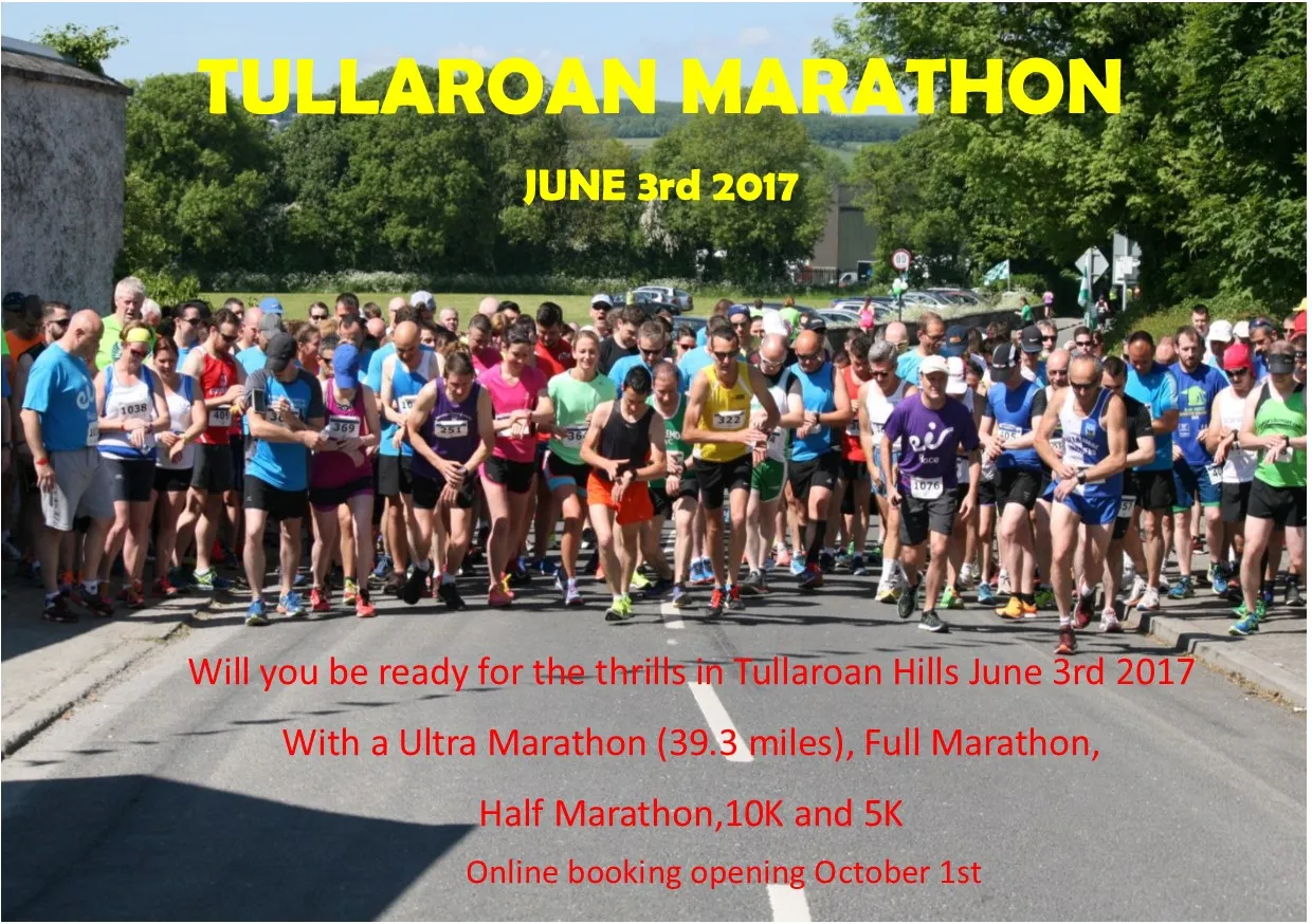 Tullaroan Marathon,including Ultra,Full,Half Marathon,10K and 5K, 01 ...